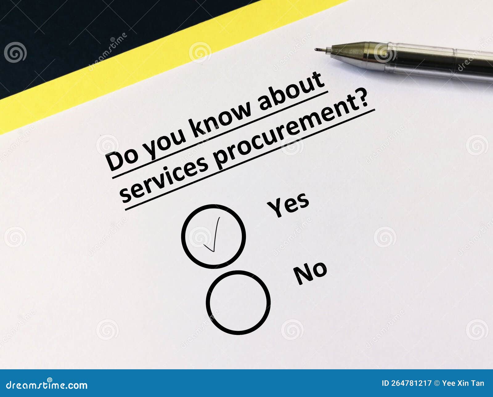 Questionnaire about Procurement Stock Image - Image of employees, sell ...