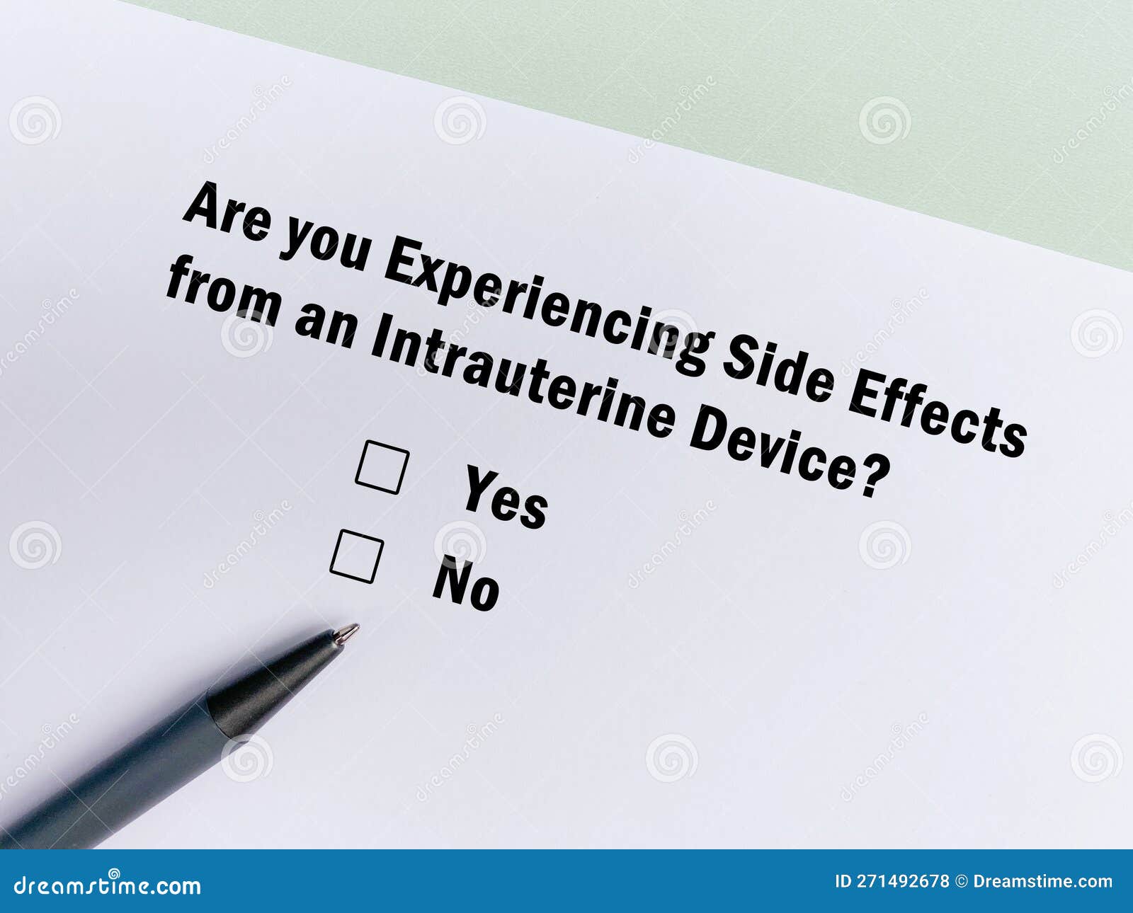 Questionnaire about Side Effects Stock Illustration - Illustration of ...