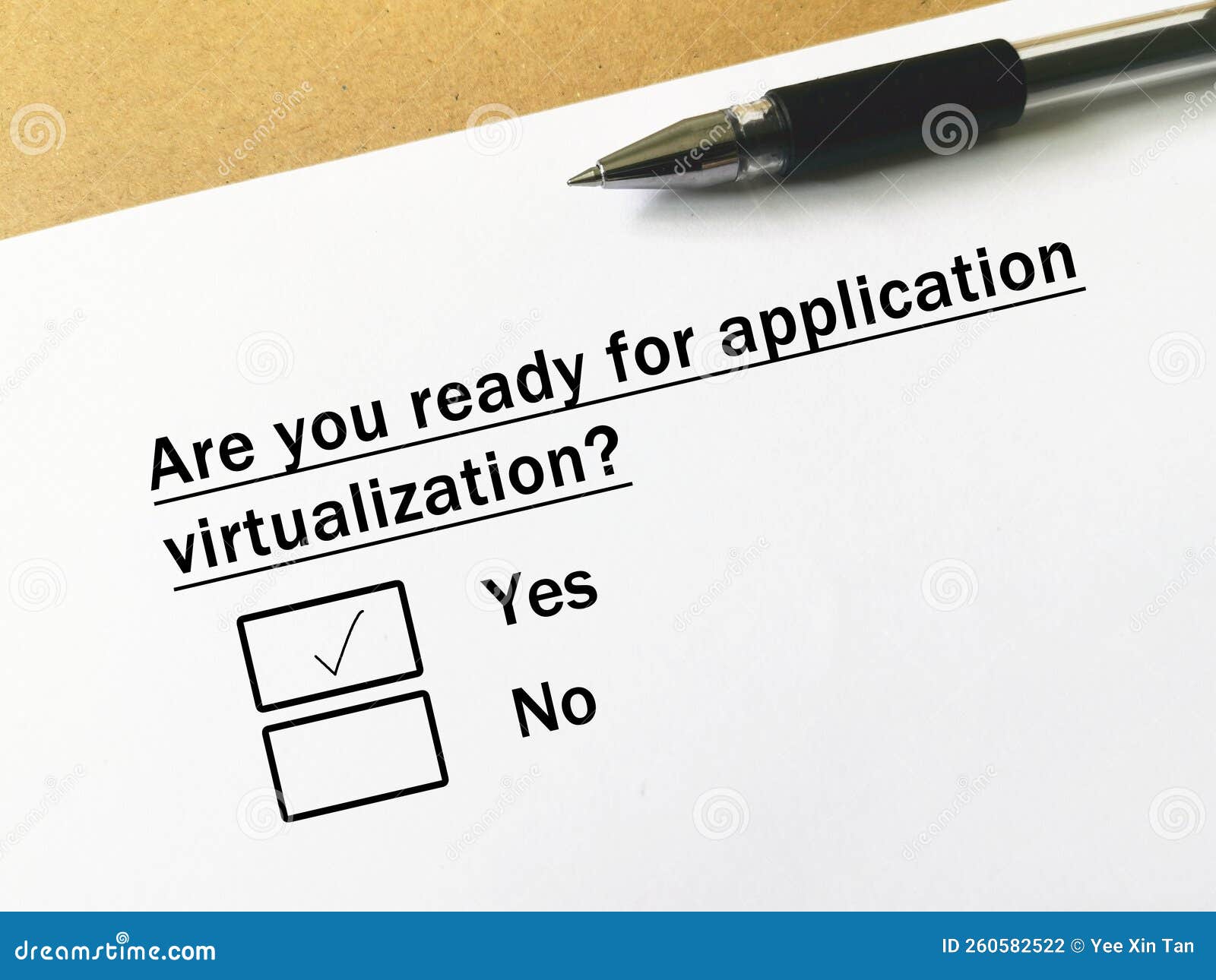 Questionnaire about Technology Issues Stock Photo - Image of advanced ...