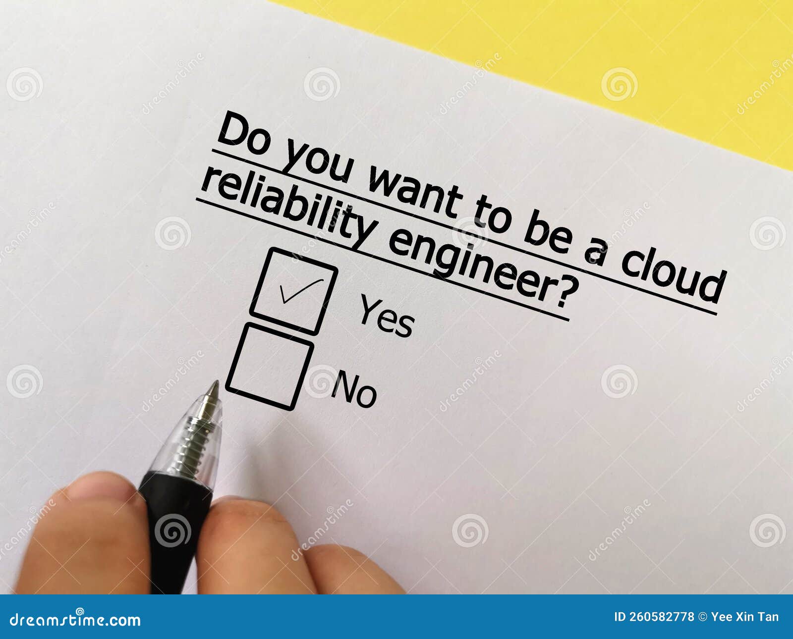 Questionnaire about Technology Issues Stock Photo - Image of care ...