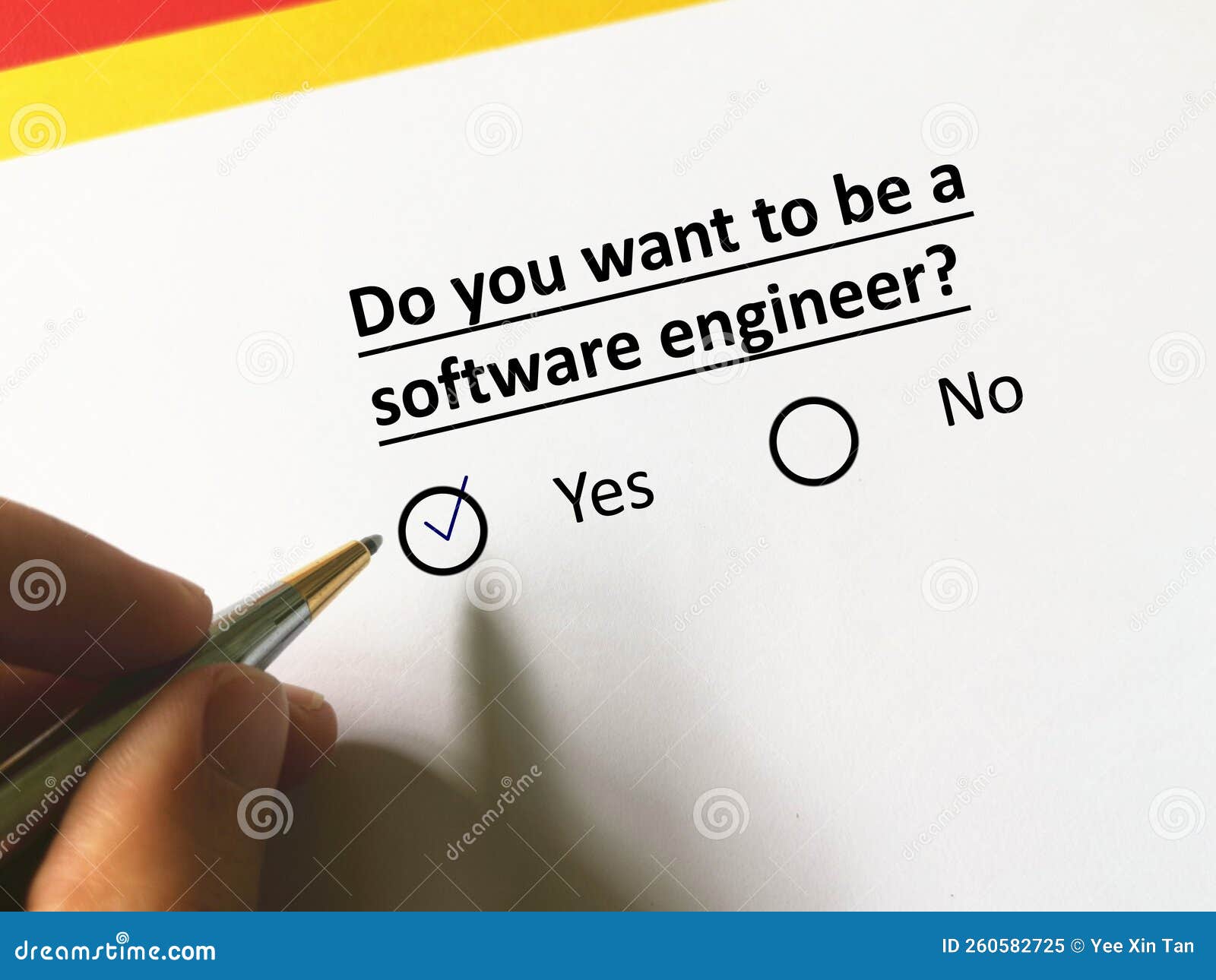 Questionnaire about Technology Issues Stock Image - Image of knowledge ...