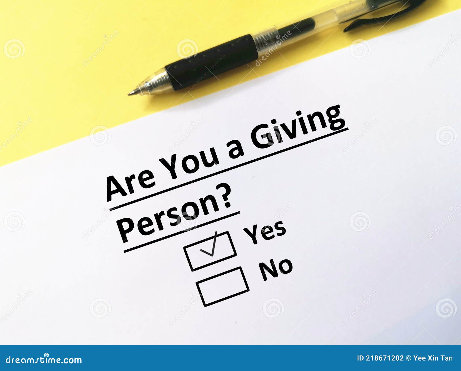 Questionnaire stock photo. Image of think, personal - 218671202