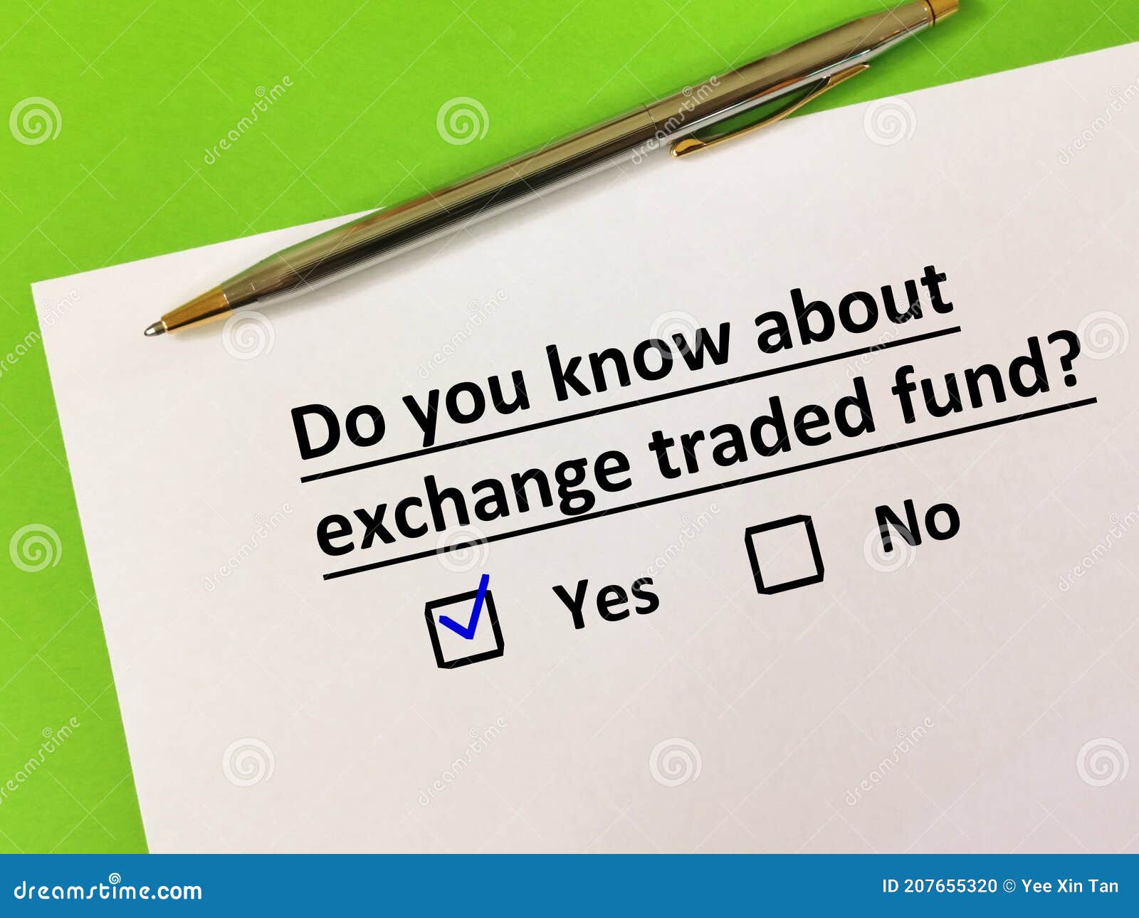 Questionnaire stock photo. Image of investment, learn - 207655320