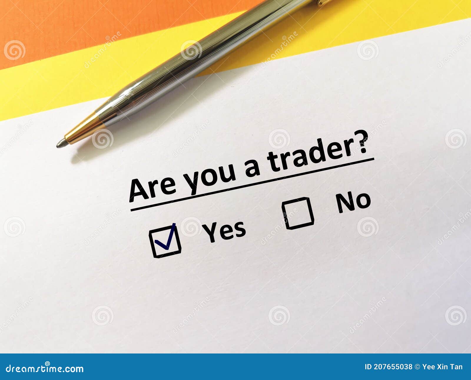 Questionnaire stock photo. Image of economy, investor - 207655038