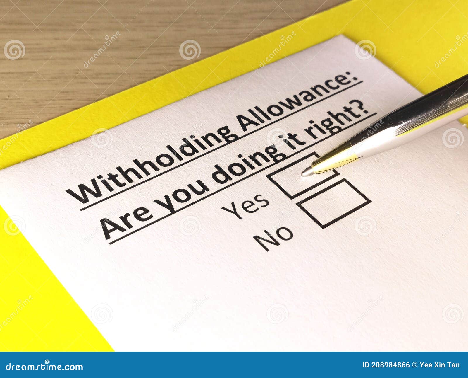 Questionnaire about Education Stock Photo - Image of allowance, money ...