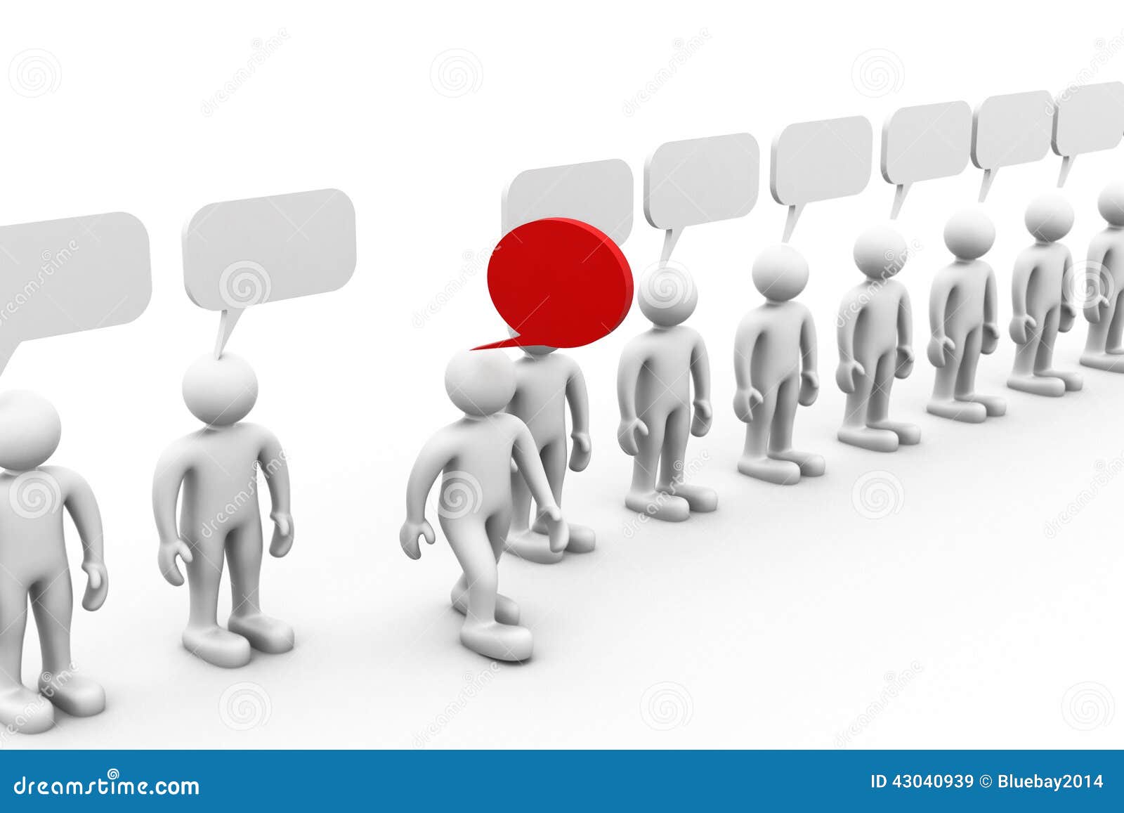 One Person Speaks the Truth Stock Illustration - Illustration of ...