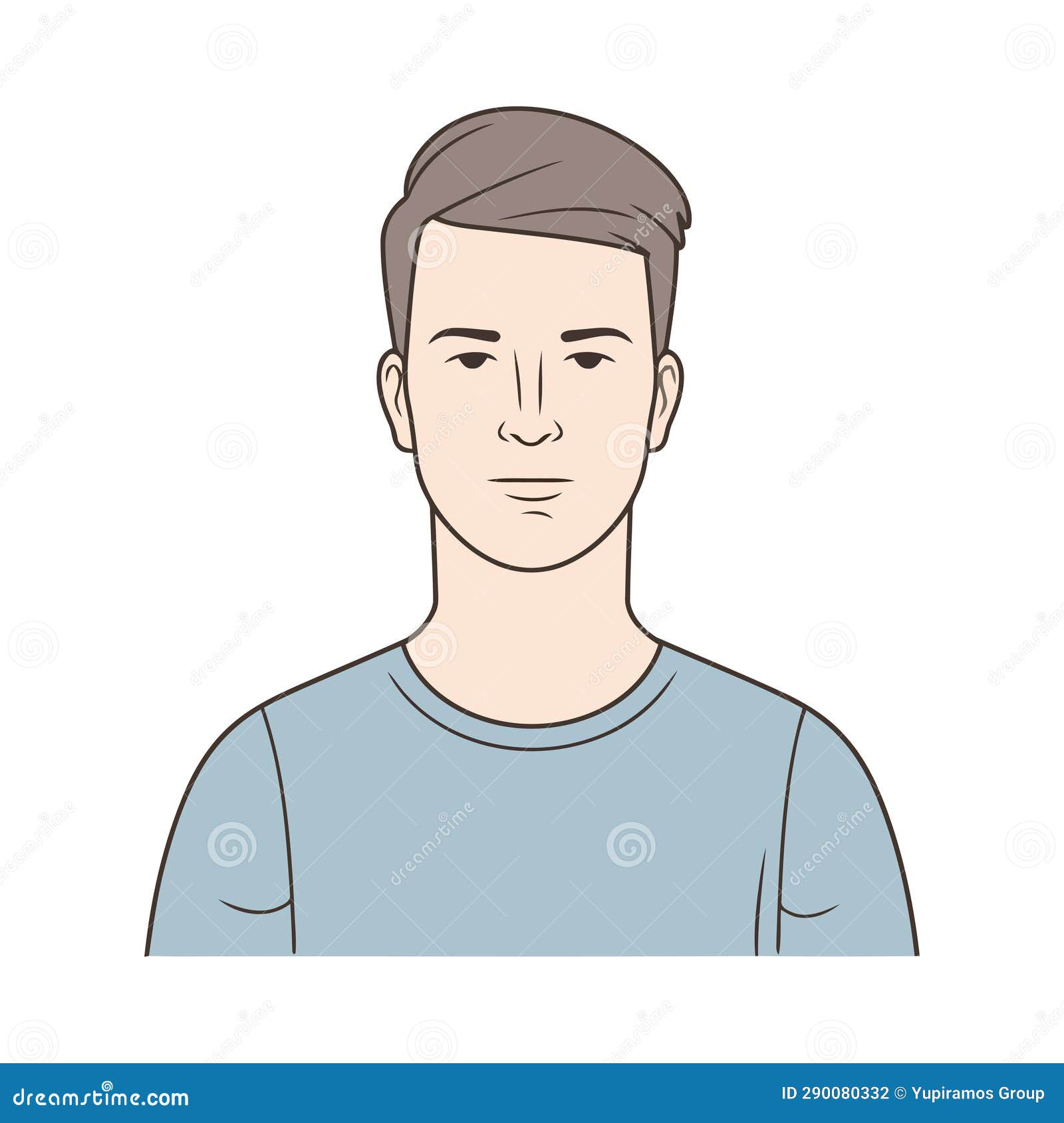 One Person Symbolizes Modern Communication Design Stock Illustration ...