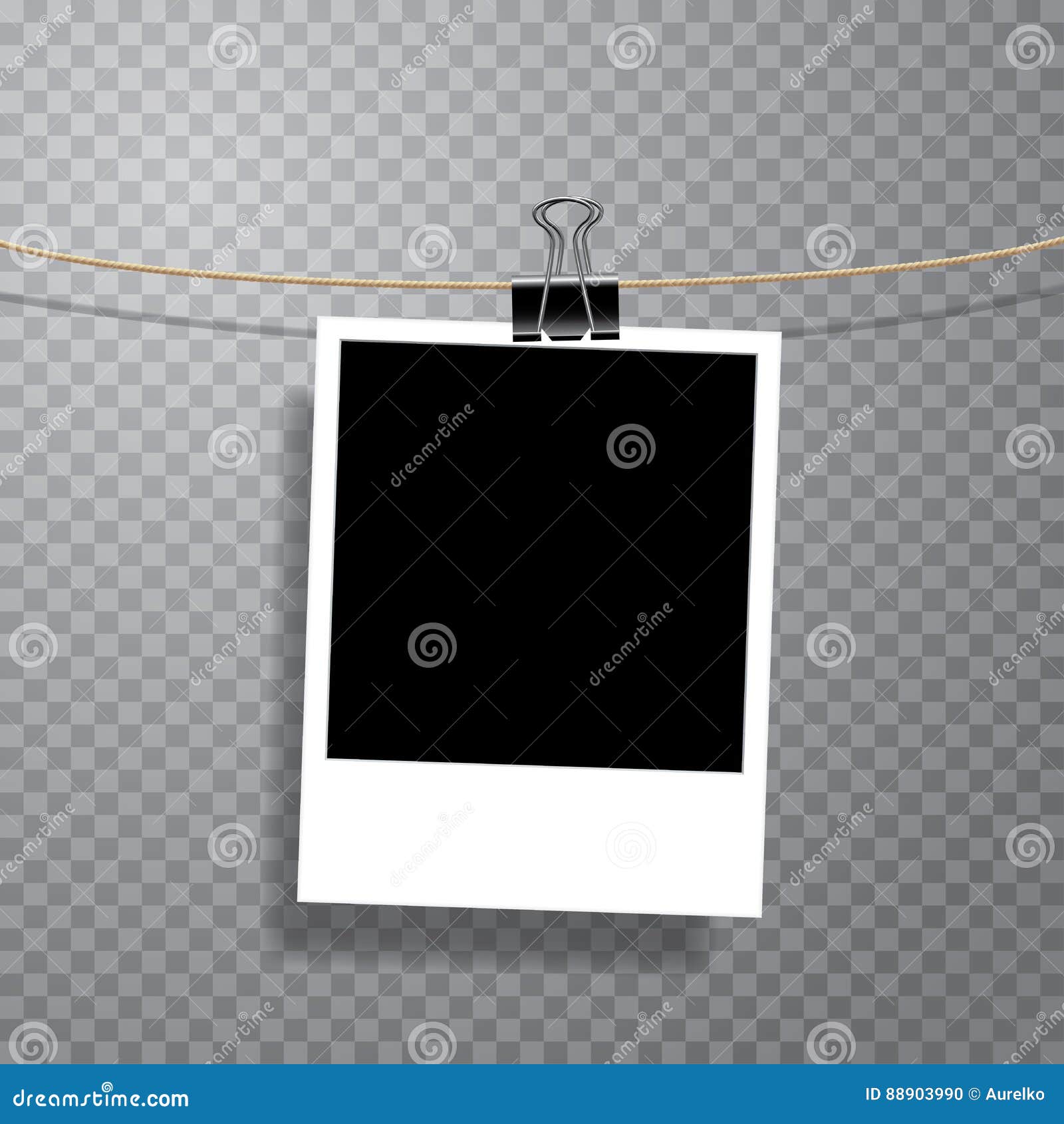 One photo on clip stock vector. Illustration of copyspace - 88903990