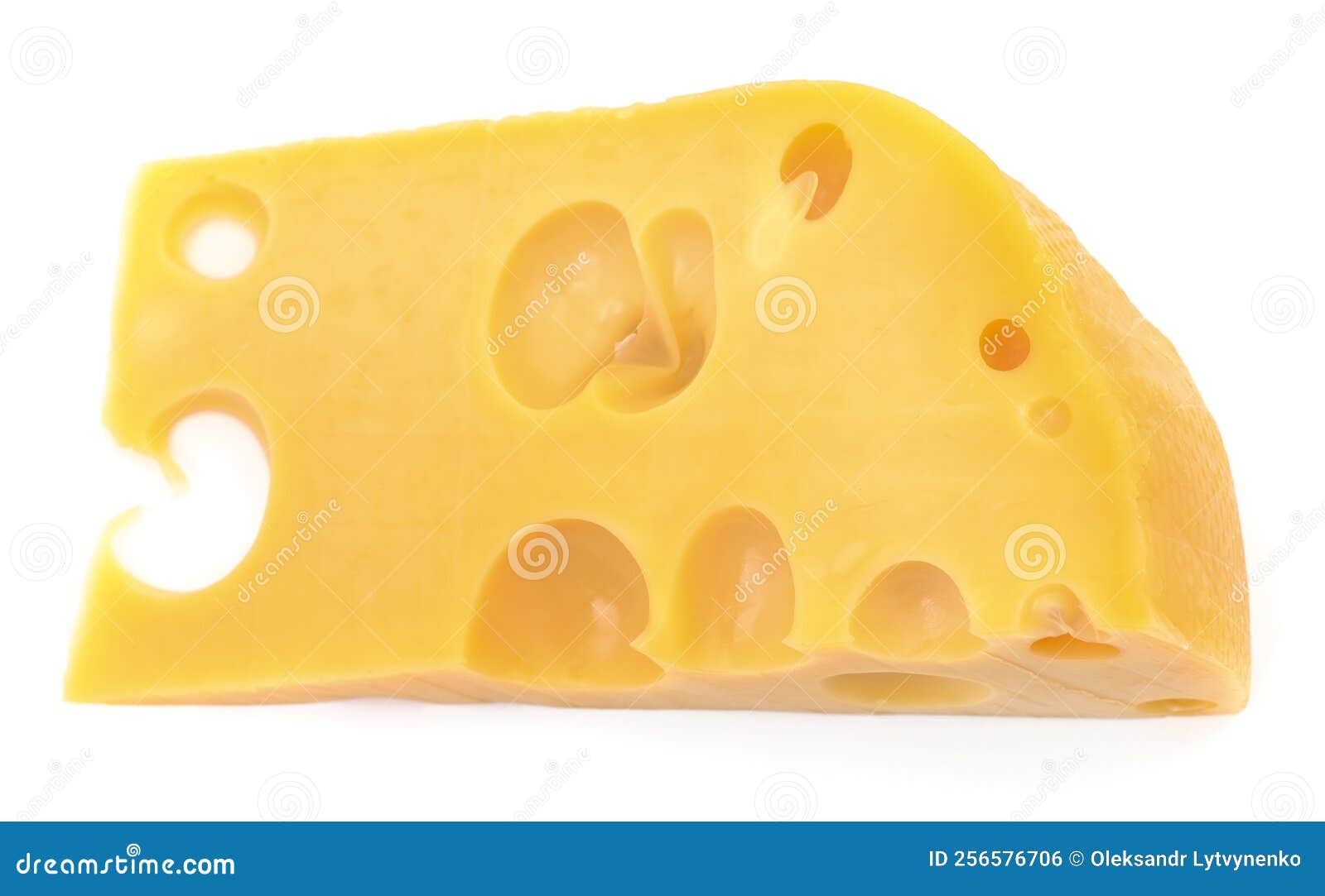 One piece of cheese stock photo. Image of foodstuff - 256576706
