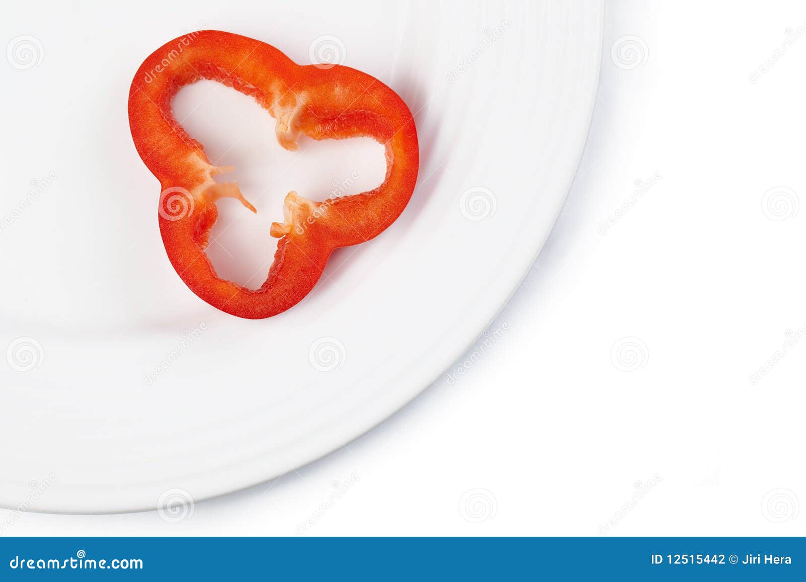 One Piece of Cutting Red Pepper Stock Photo - Image of cook, lifestyle ...