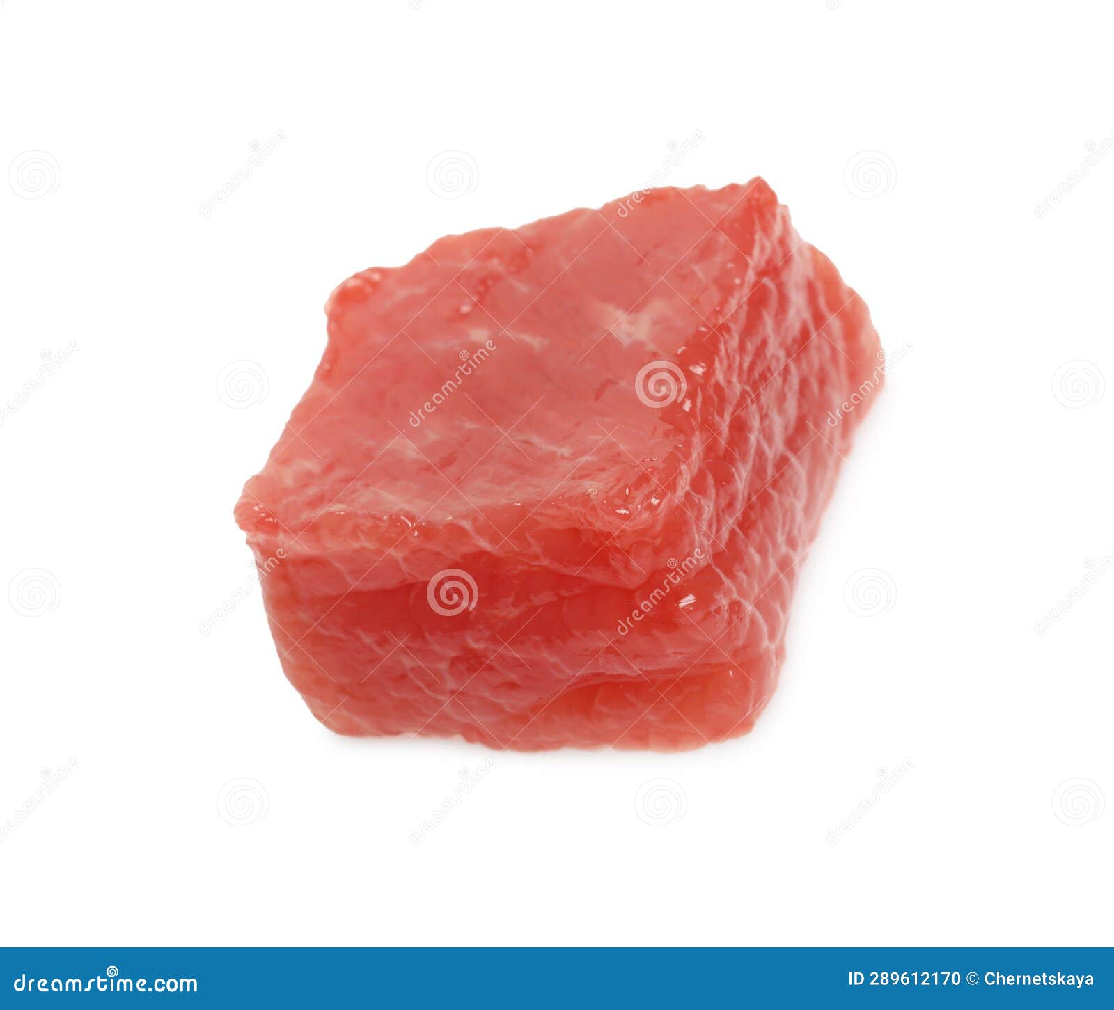 One Piece of Raw Beef Isolated on White Stock Photo - Image of ...