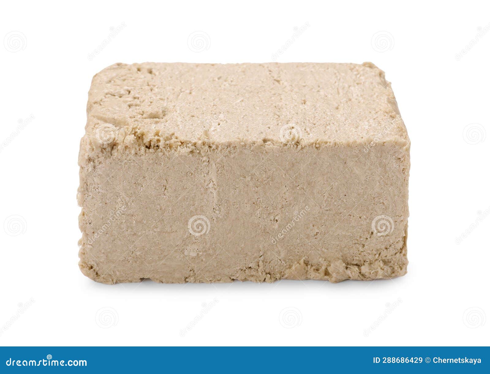 One Piece of Tasty Halva Isolated on White Stock Image - Image of ...