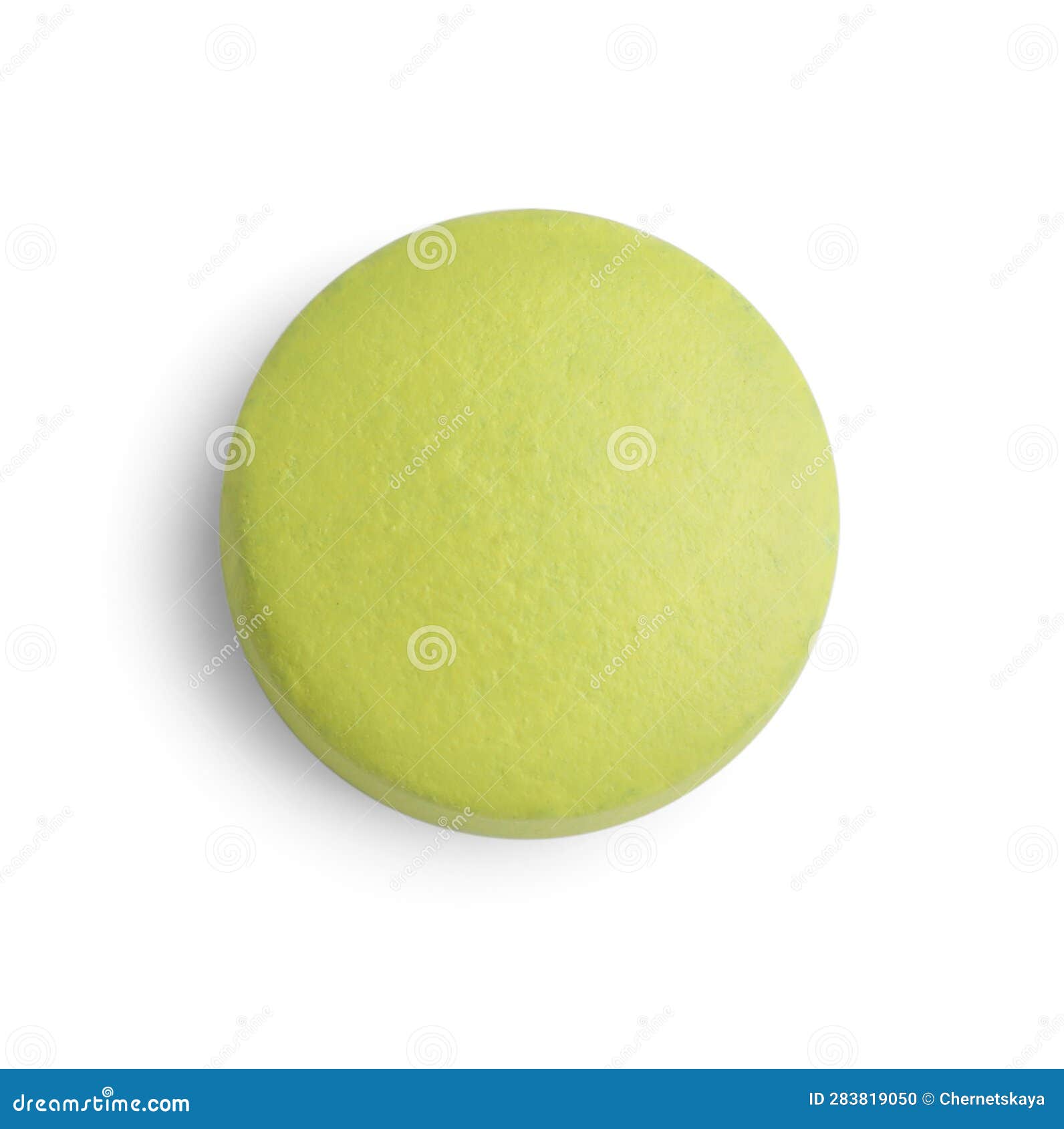 One Pill Isolated on White, Top View Stock Photo - Image of pharmacy ...