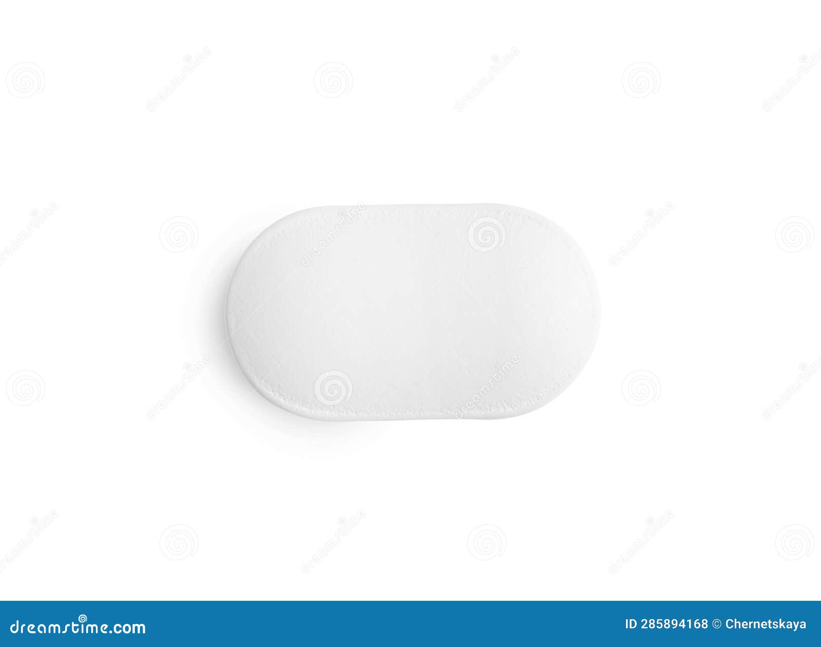 One Pill Isolated on White, Top View Stock Photo - Image of aspirin ...