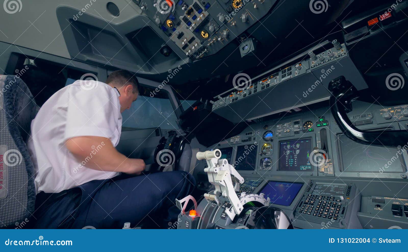 One Pilot Gets Ready for a Flight, Side View. Stock Footage - Video of ...