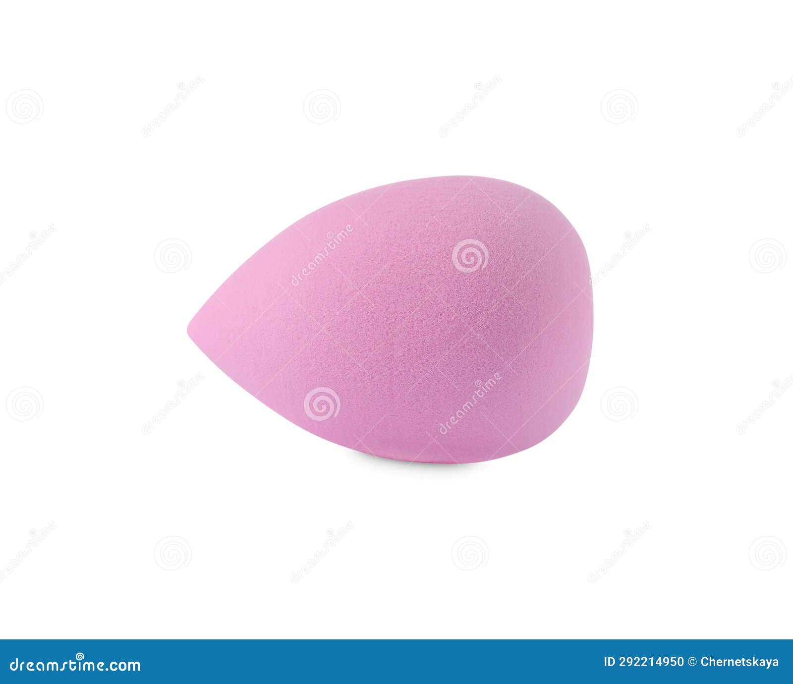 One Pink Makeup Sponge Isolated on White Stock Photo - Image of color ...