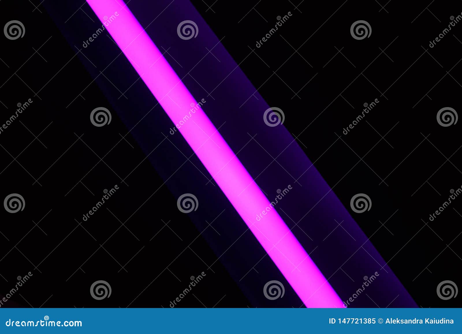 One pink neon strip. stock image. Image of club, neon - 147721385