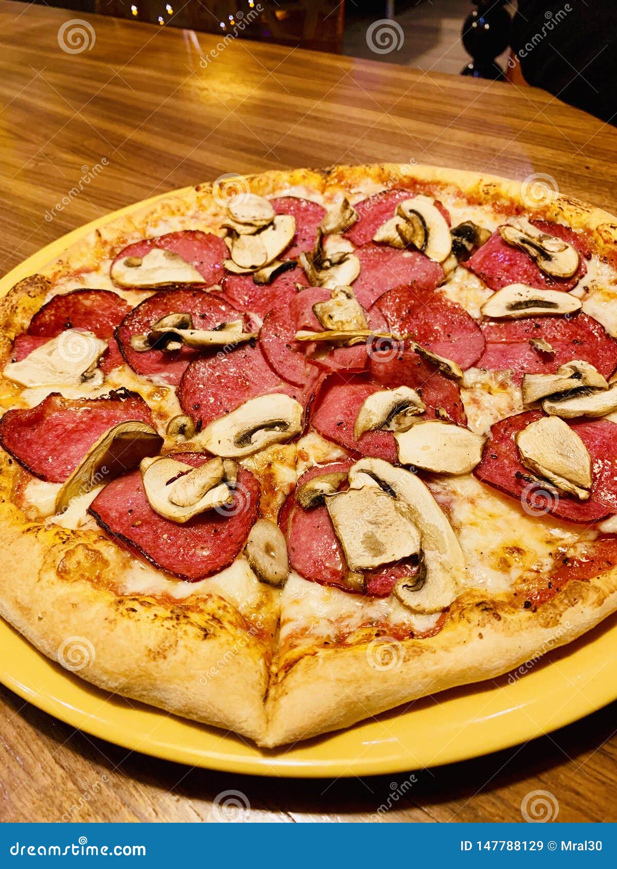 The one and only pizza. stock image. Image of pizza - 147788129