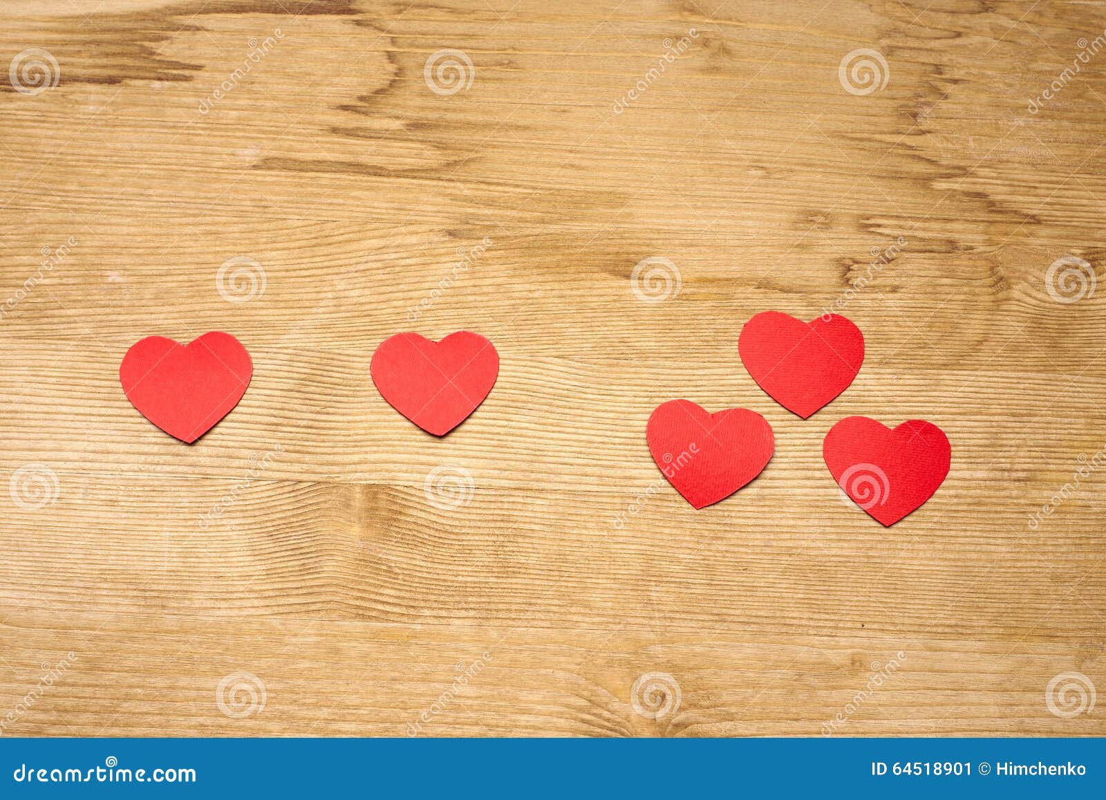 One Plus One Equals Three Hearts Stock Image - Image of emotions, heart ...