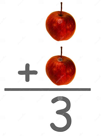 One Plus One Equals Three - Vertical Stock Illustration - Illustration ...