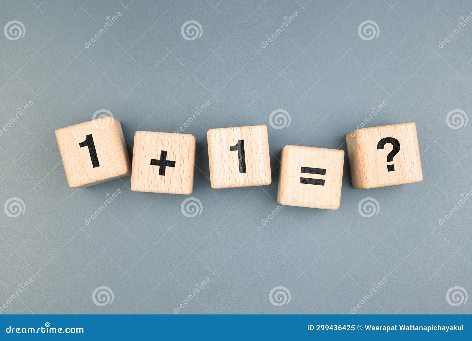 One Plus One Mathematics Question Stock Image - Image of exam ...