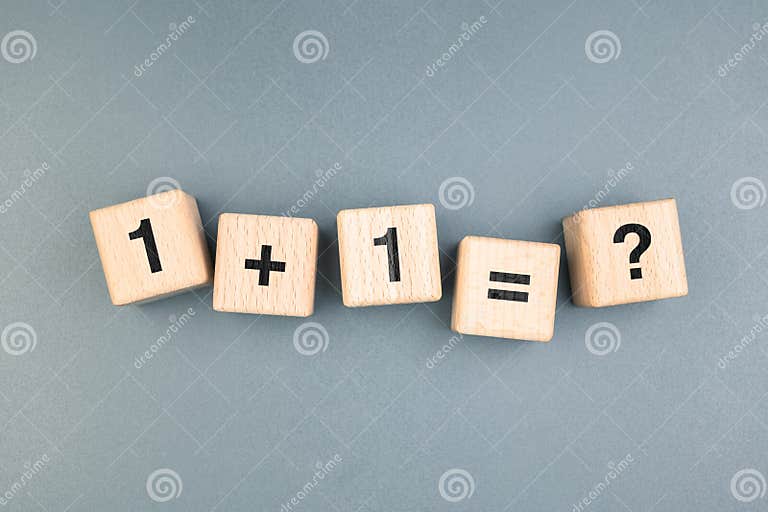 One Plus One Mathematics Question Stock Image - Image of exam ...