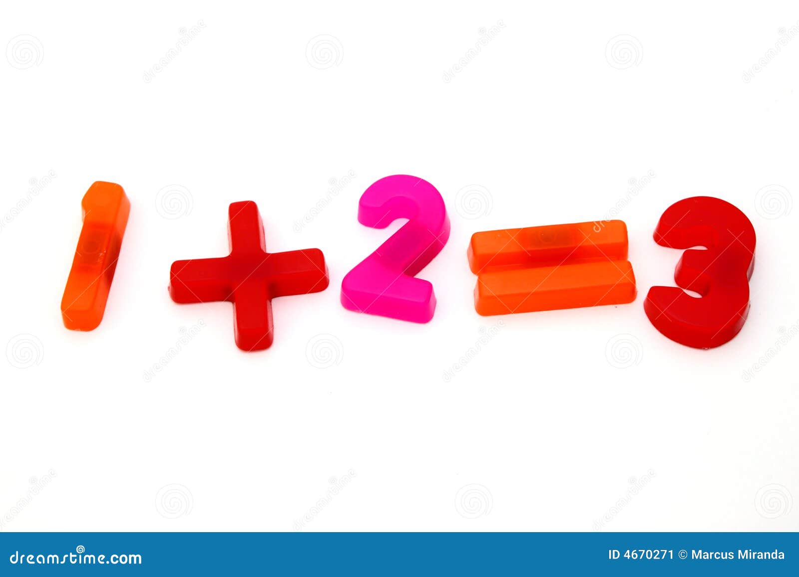One plus two stock image. Image of number, white, colorful - 4670271