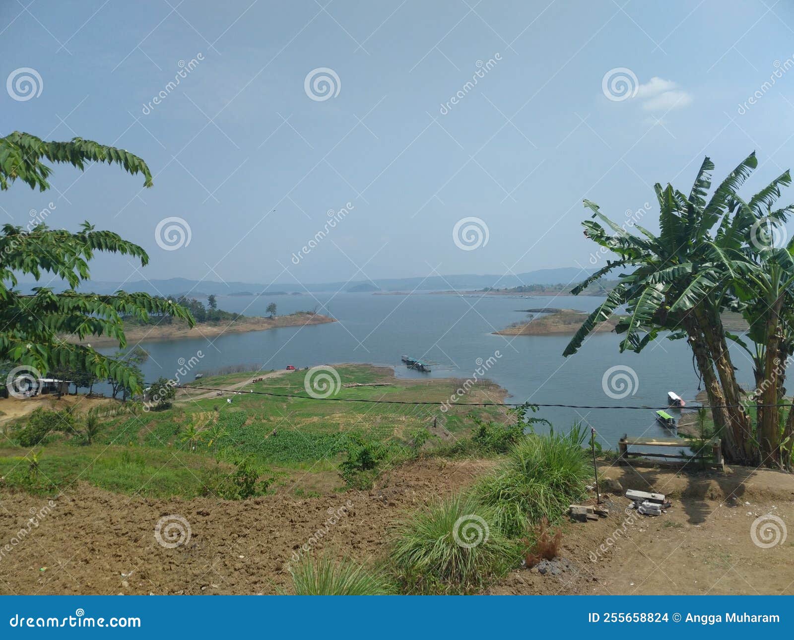 One Point of View of the Jatigede Dam Stock Photo - Image of view ...