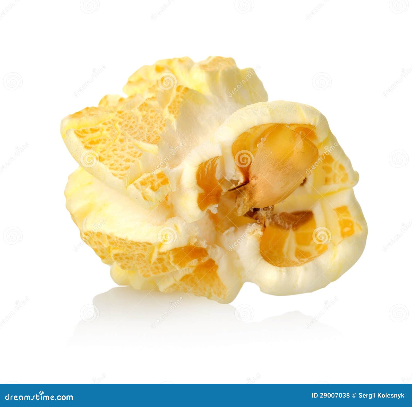 One popcorn stock photo. Image of yellow, popcorn, fluffy - 29007038
