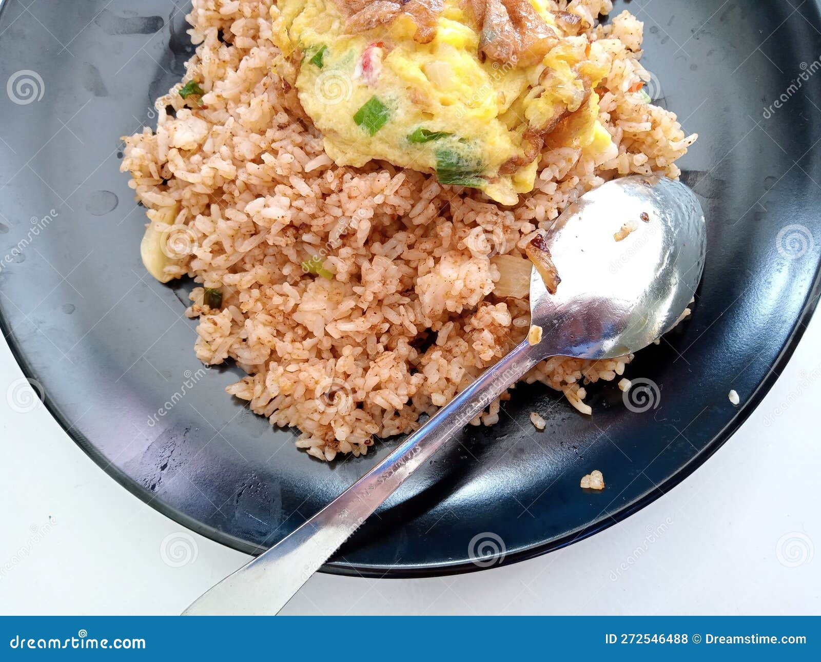 One portion of fried rice stock photo. Image of salad - 272546488