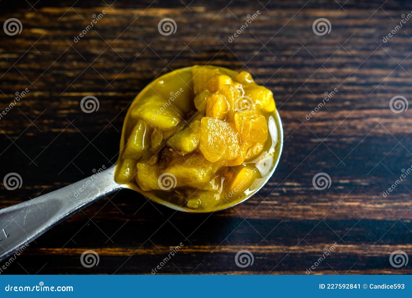 Tablespoon of Canned Hatch Green Peppers Stock Image - Image of ...