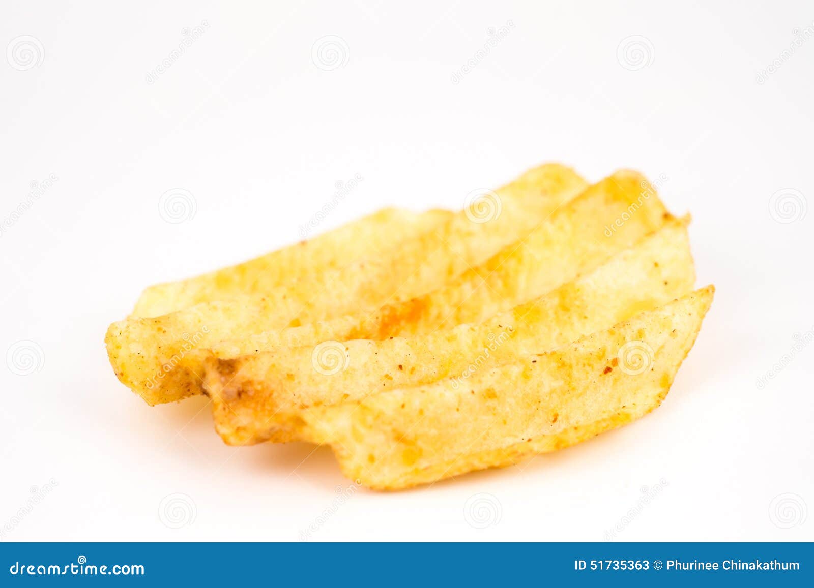 One Potato Chip on a White Background and Shadow Stock Image - Image of ...