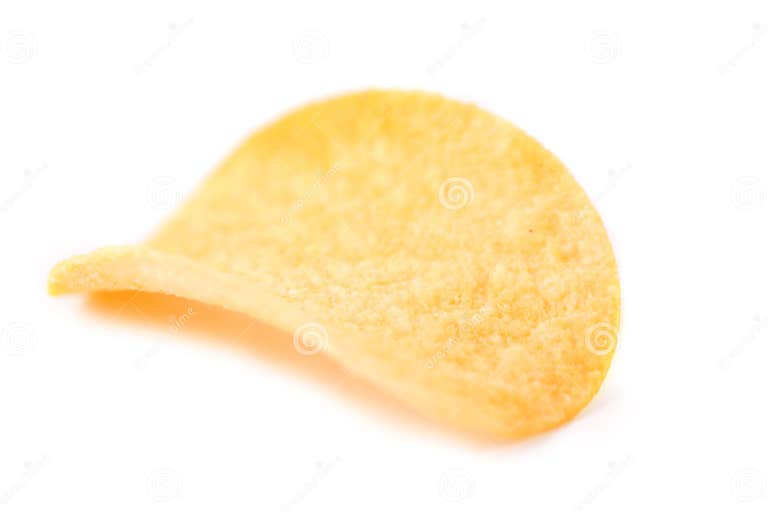 One potato chips isolated stock image. Image of simple - 31958307
