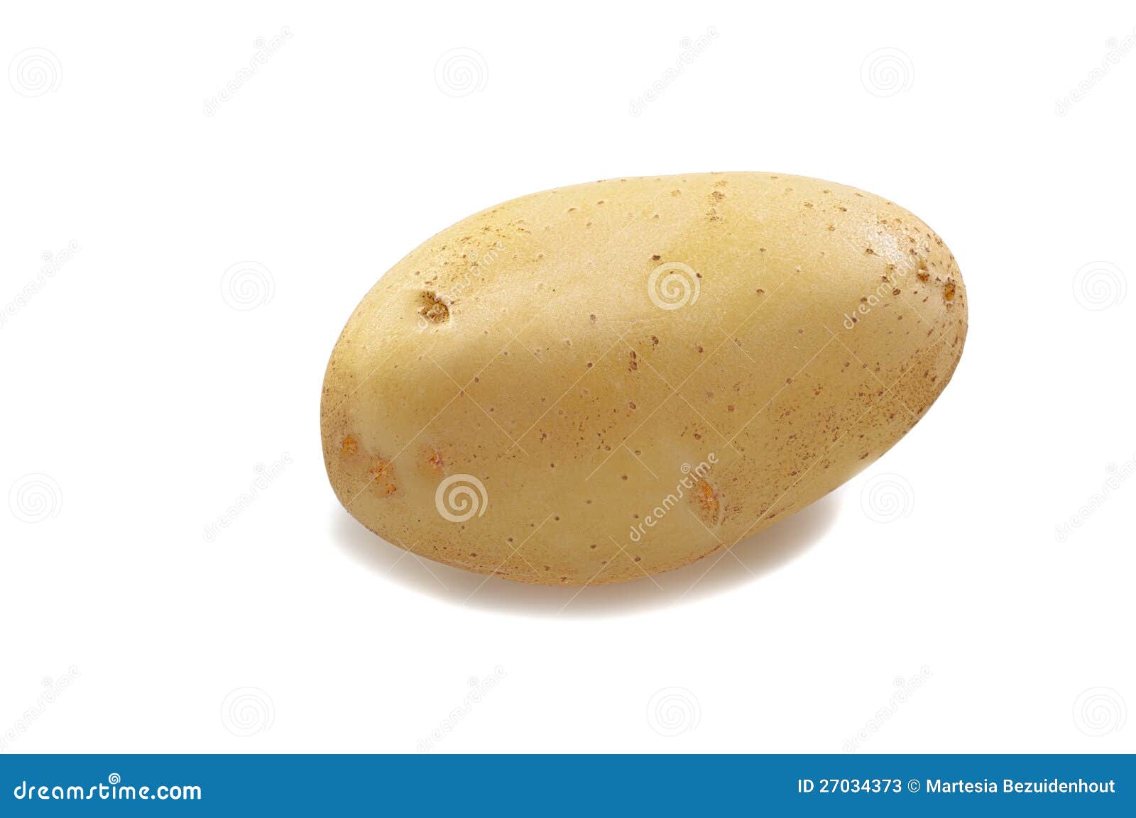 One potato on white stock image. Image of single, nutrition - 27034373