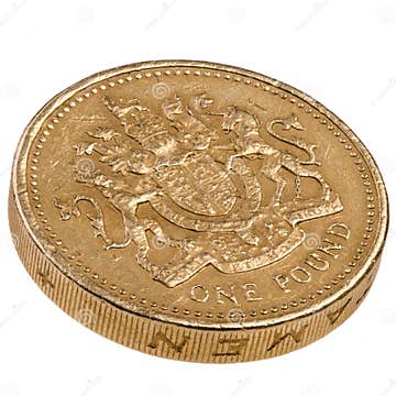 One pound British coin stock image. Image of royal, british - 10272541