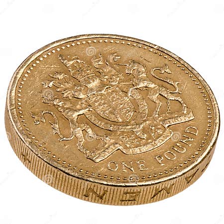 One pound British coin stock image. Image of royal, british - 10272541