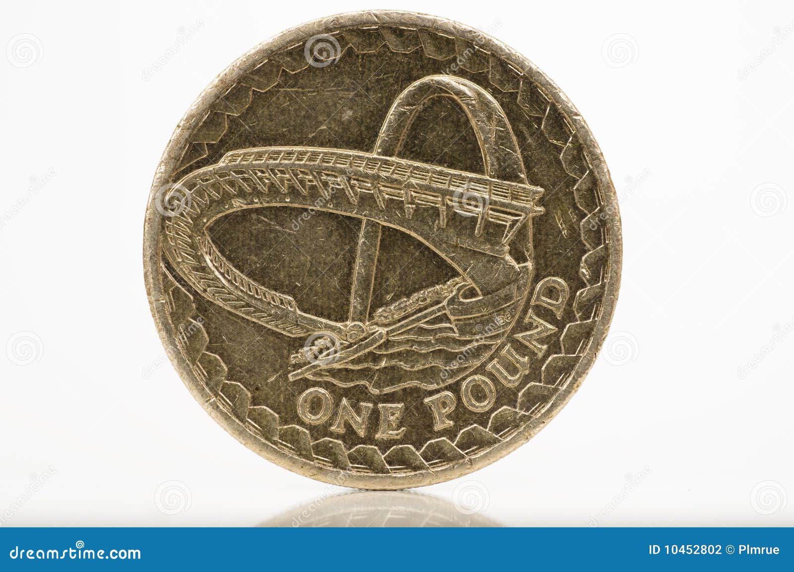 One pound coin stock photo. Image of currency, english - 10452802