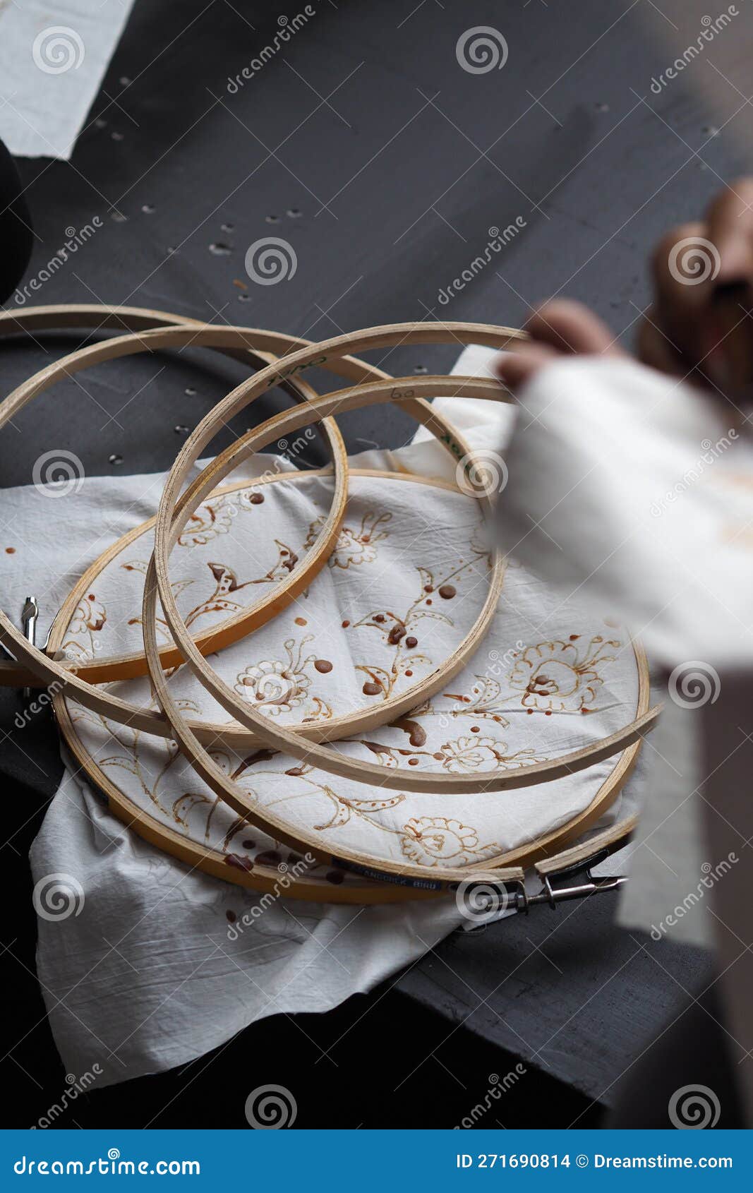 Making a batik process stock photo. Image of drawing - 271690814