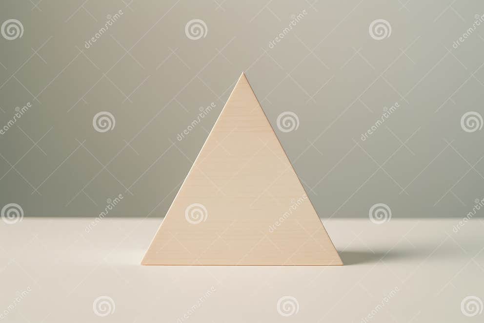 One Pyramid Shape Object on Studio Background AI Generated Stock ...