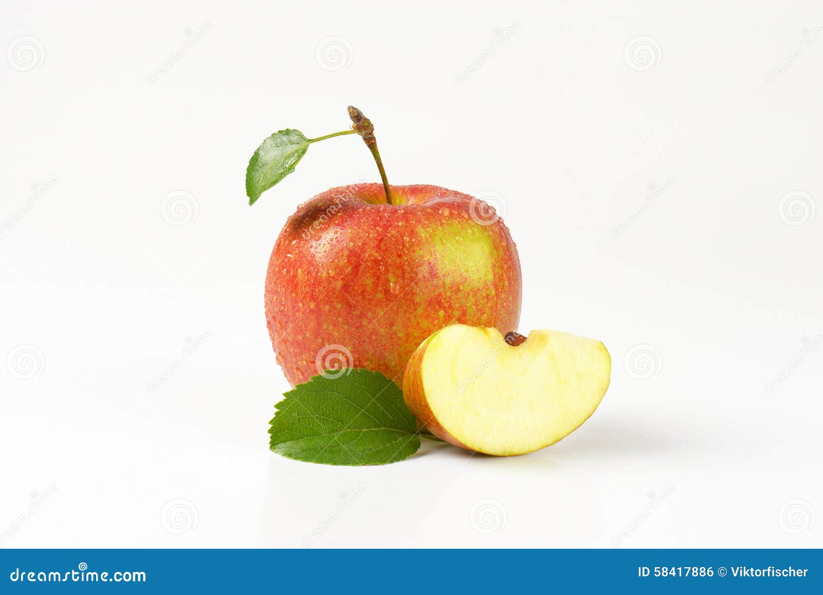 One and Quarter Washed Apples Stock Photo - Image of organic ...