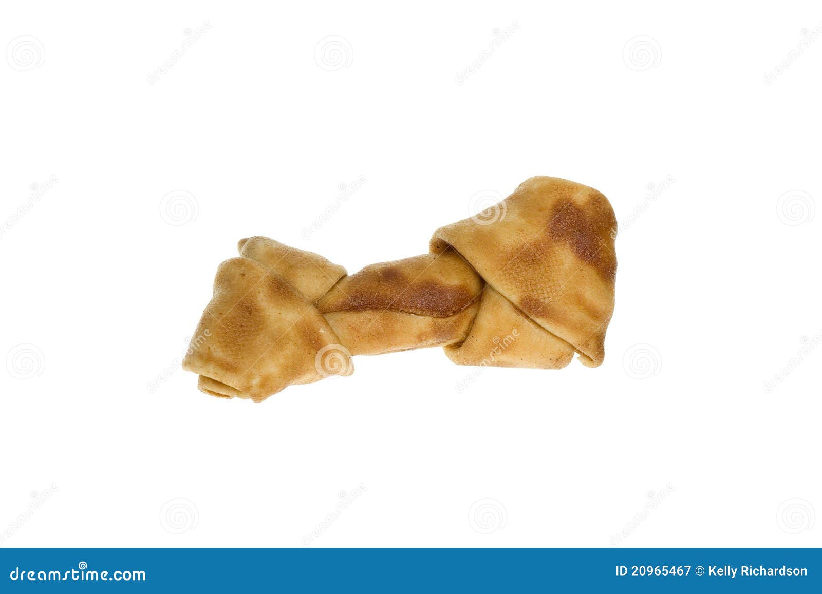 One Rawhide Bone for a Dog stock image. Image of snack - 20965467