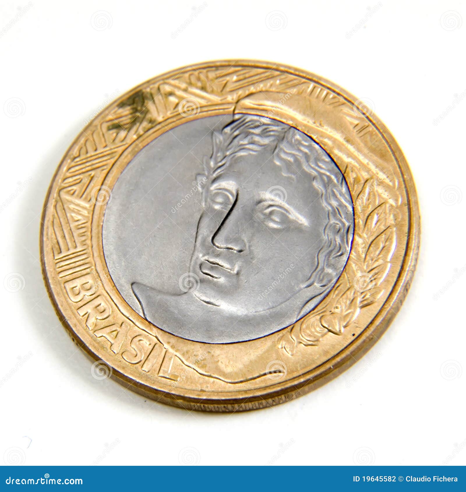 One Real coin stock photo. Image of america, finance - 19645582