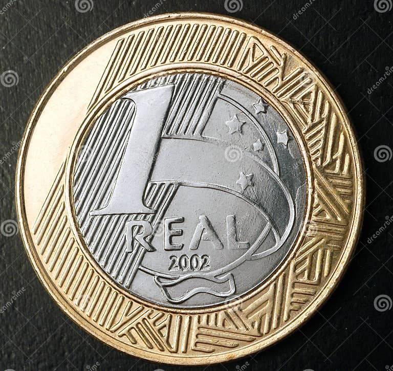 One Real coin stock photo. Image of finance, still, investment - 24897956