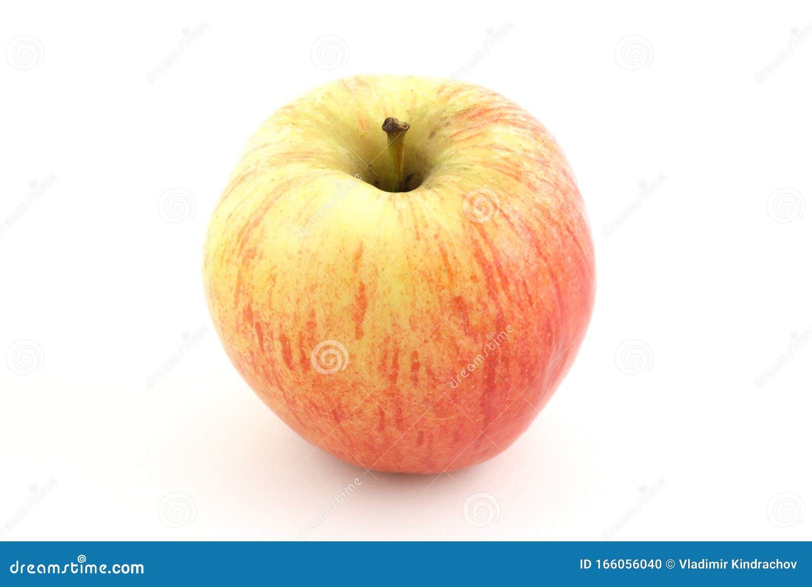 One Red Apple on White Background Stock Photo - Image of bunch, package ...