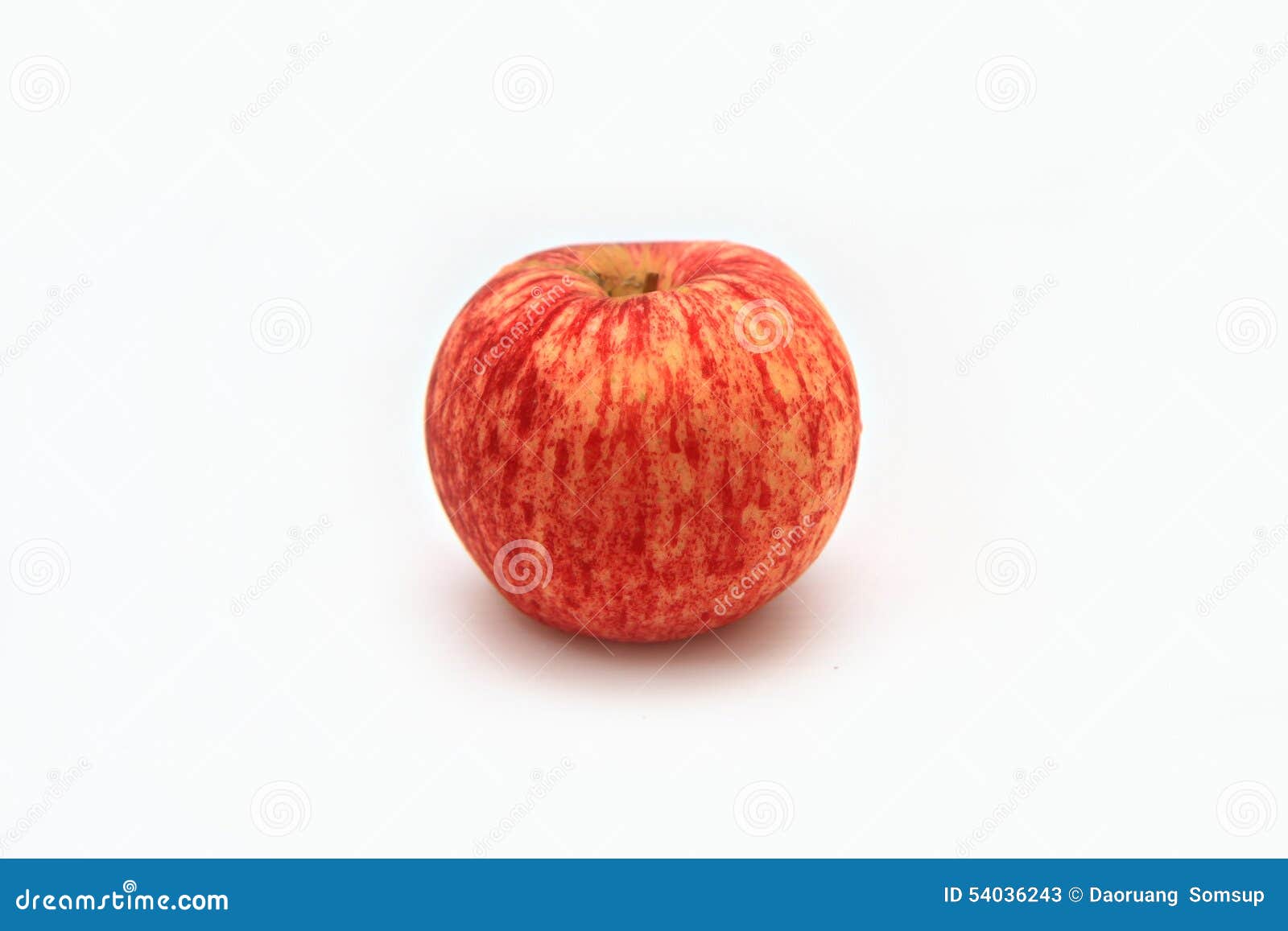 One Red Apples with White Isolate Background Stock Image - Image of ...