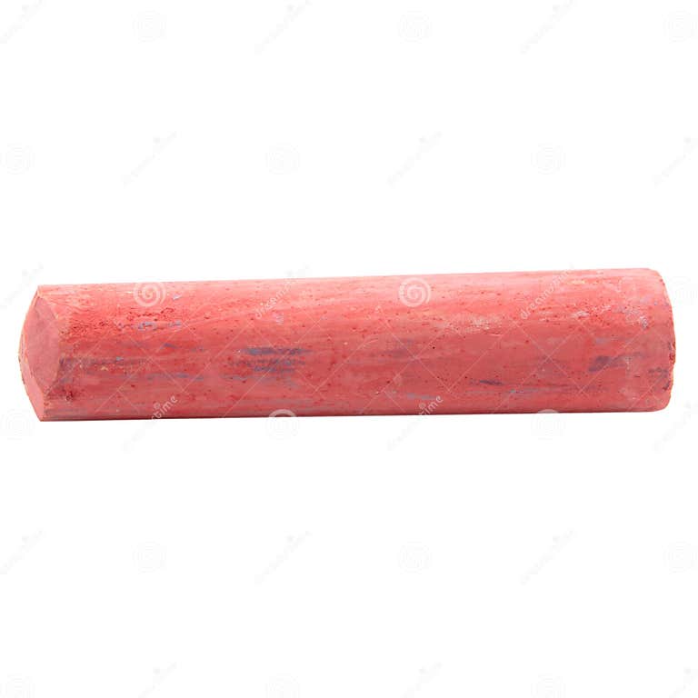 One red big chalk stick stock photo. Image of macro - 266497182