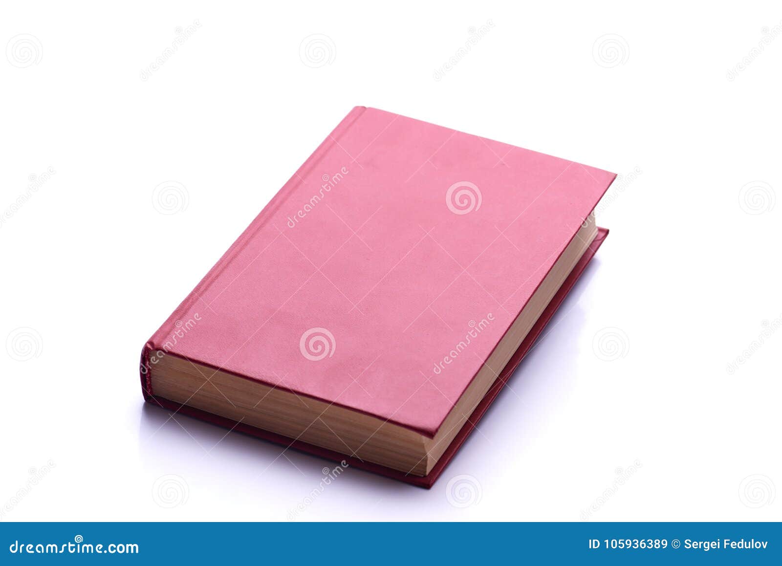 One red book on the white stock image. Image of hardcover - 105936389