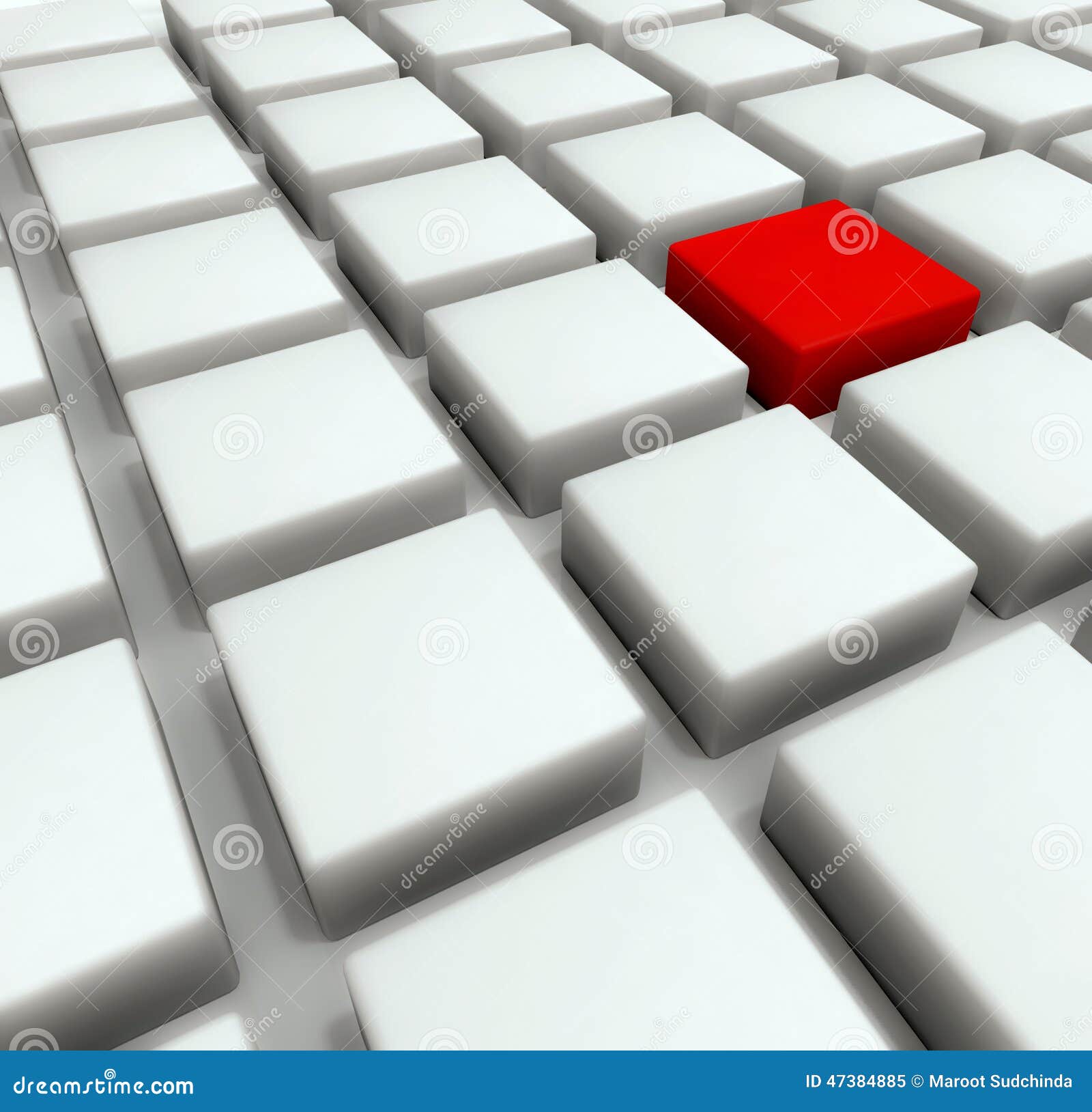 One red box stock illustration. Illustration of design - 47384885