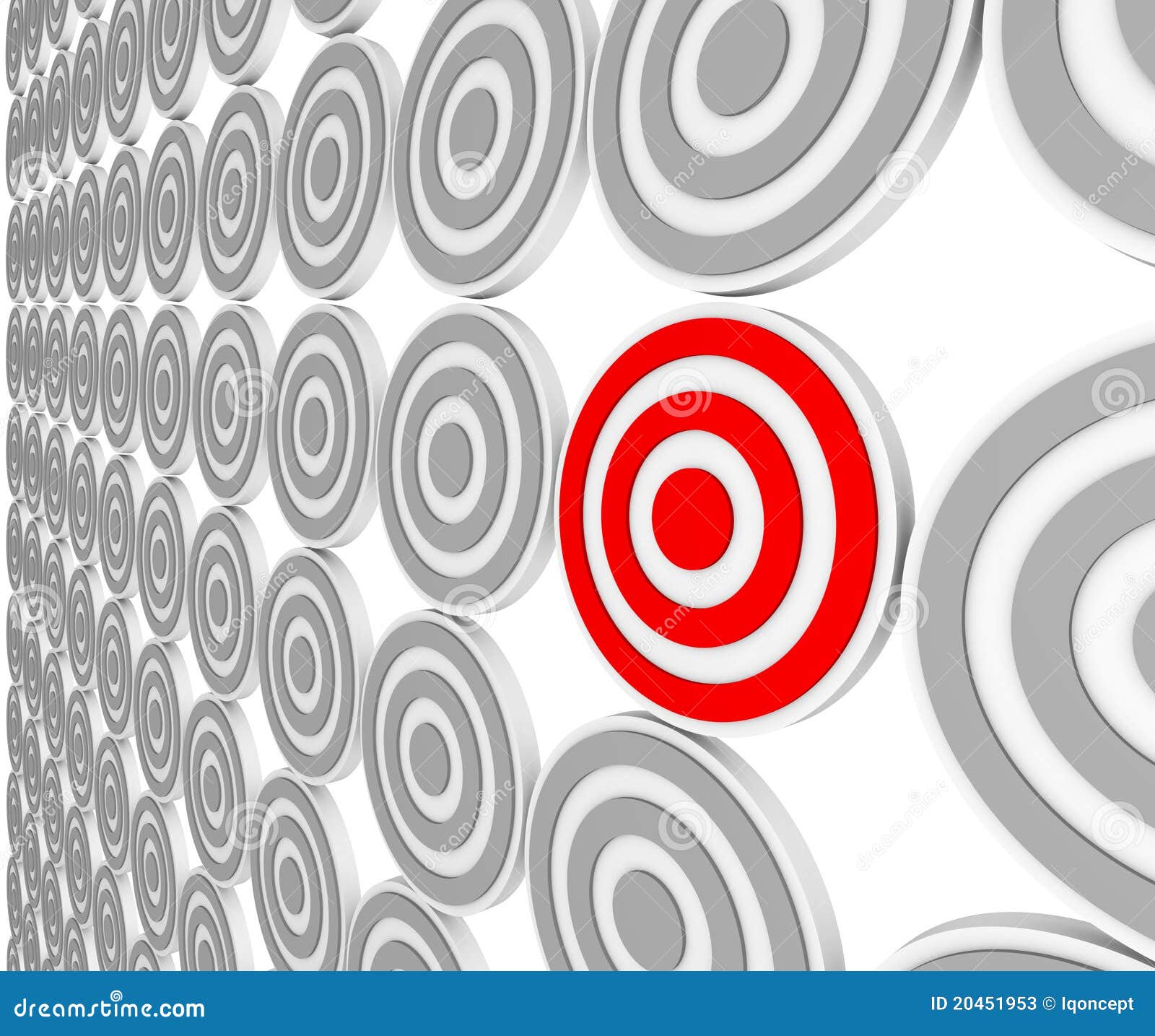 One Red Bulls-Eye Target - Niche Market Audience Stock Illustration ... One Red Bulls-Eye Target - Niche Market Audience Stock Illustration ...