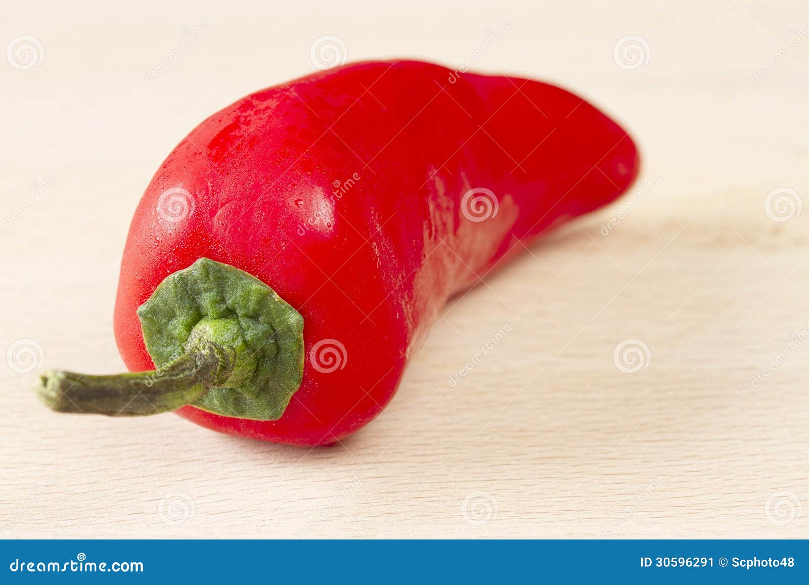 One red chilli stock image. Image of close, spicy, wood - 30596291
